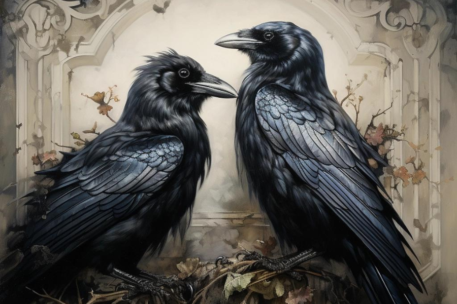 Huginn a Muninn | Mythology.cz